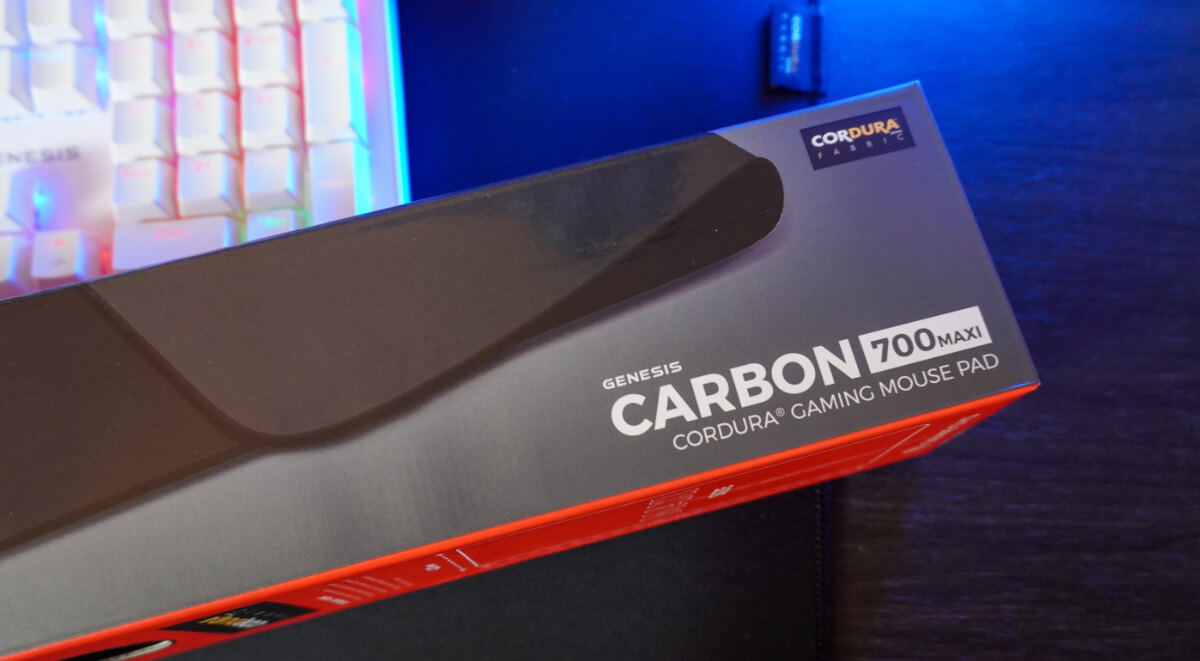 Test Genesis Carbon 700 Maxi Cordura Podkładka dla graczy